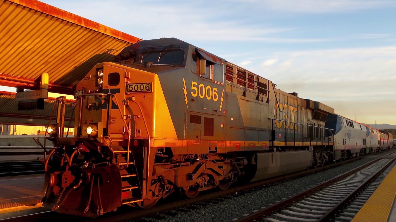 CSX on Amtrak Sunset Limited (4K) - YouTube