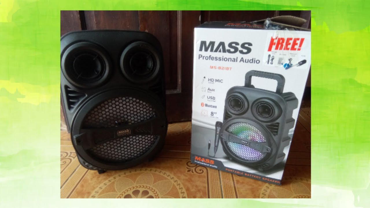Unboxing MASS Professional Audio/Portable Battery Speaker - YouTube