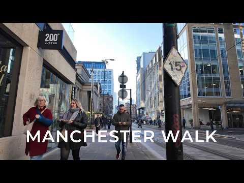 Manchester UK Walking Tour 2026 - Peaceful City Walk in England