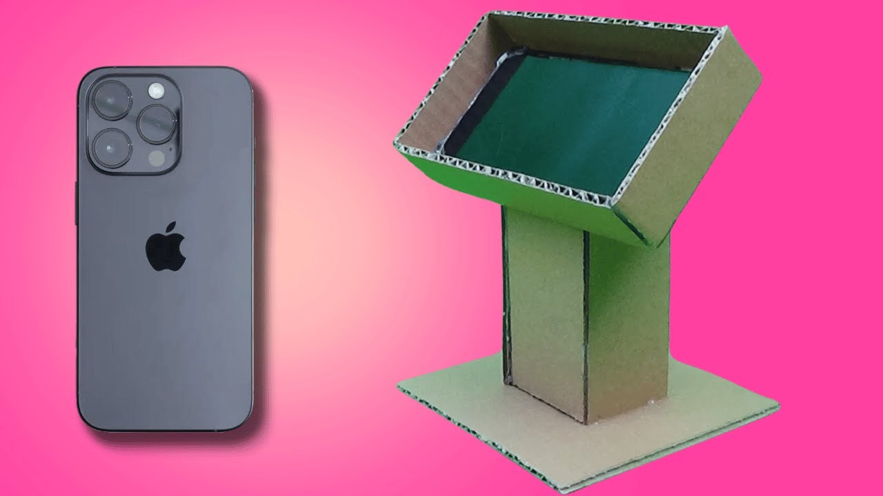 📱 DIY Cardboard Phone Stand! SUPER CONVENIENT SUPER CUTE ANYONE CAN ...