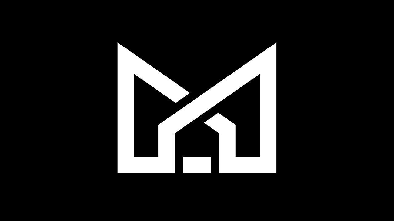 Letter Mark Logo Design In Illustrator | M Letter Mark Logo - YouTube