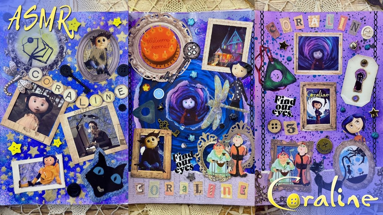 ASMR Compilation CORALINE x CORPSE BRIDE x GOTHIC 🐈‍⬛ 🗝️ DIY ...