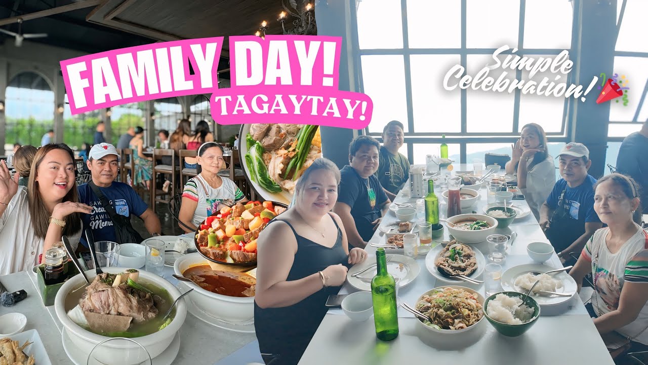 FAMILY BONDING SA TAGAYTAY! (SIMPLE CELEBRATION!) - YouTube