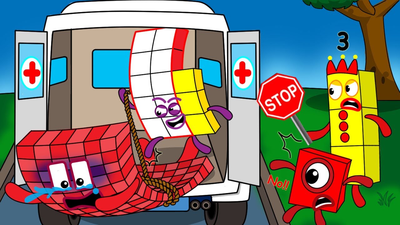 Stop! Don't Play in the Ambulance! | Numberblocks fanmade coloring ...
