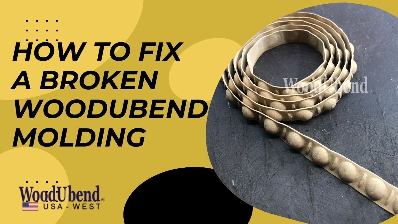 How to Fix a Broken WoodUbend Molding. Yes they can be fixed! - YouTube