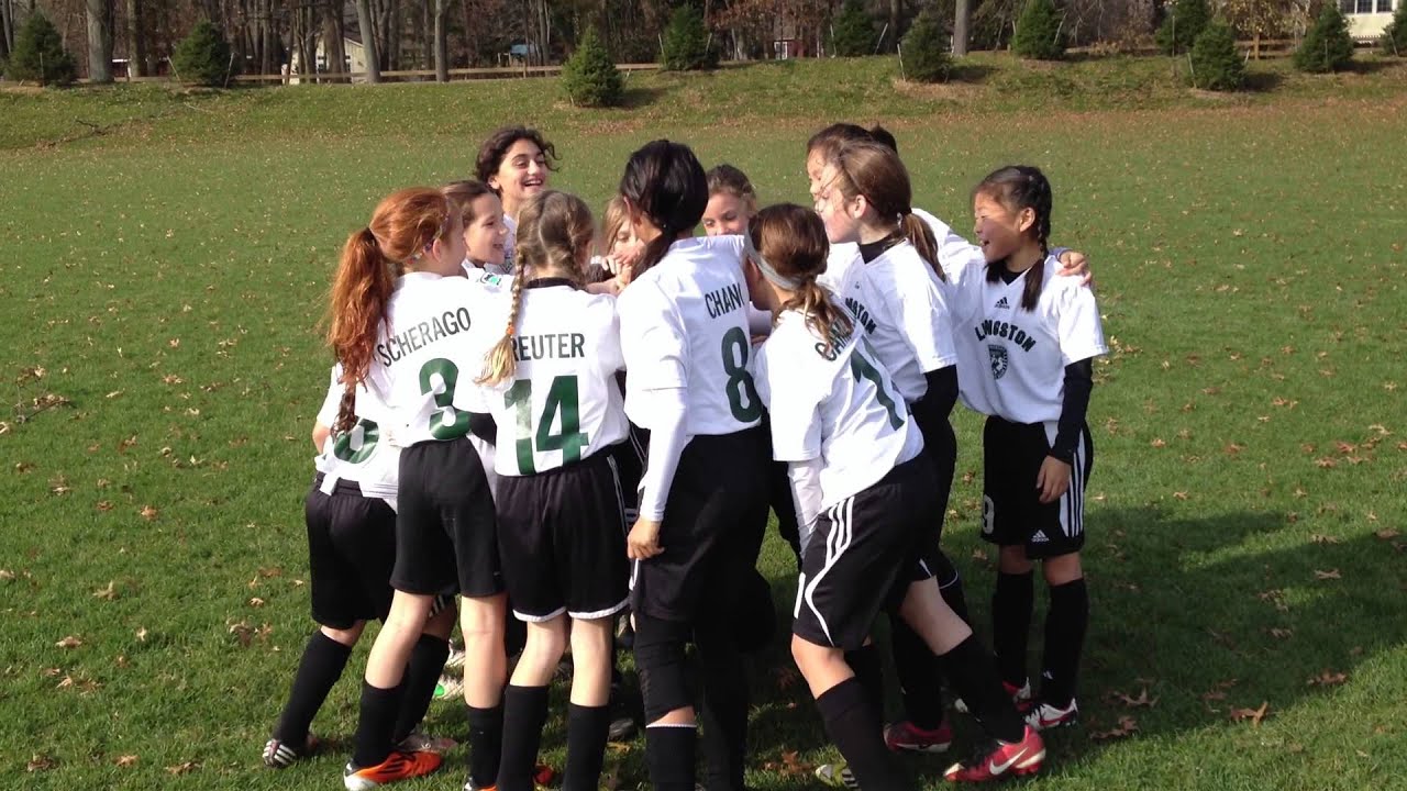 Livingston Lasers (Girls u10) 10-0 Game Cheer - Nov 18, 2012 - YouTube
