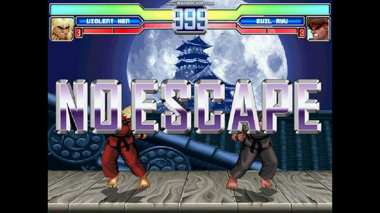 MUGEN BATTLES - Violent Ken vs. Evil Ryu - YouTube