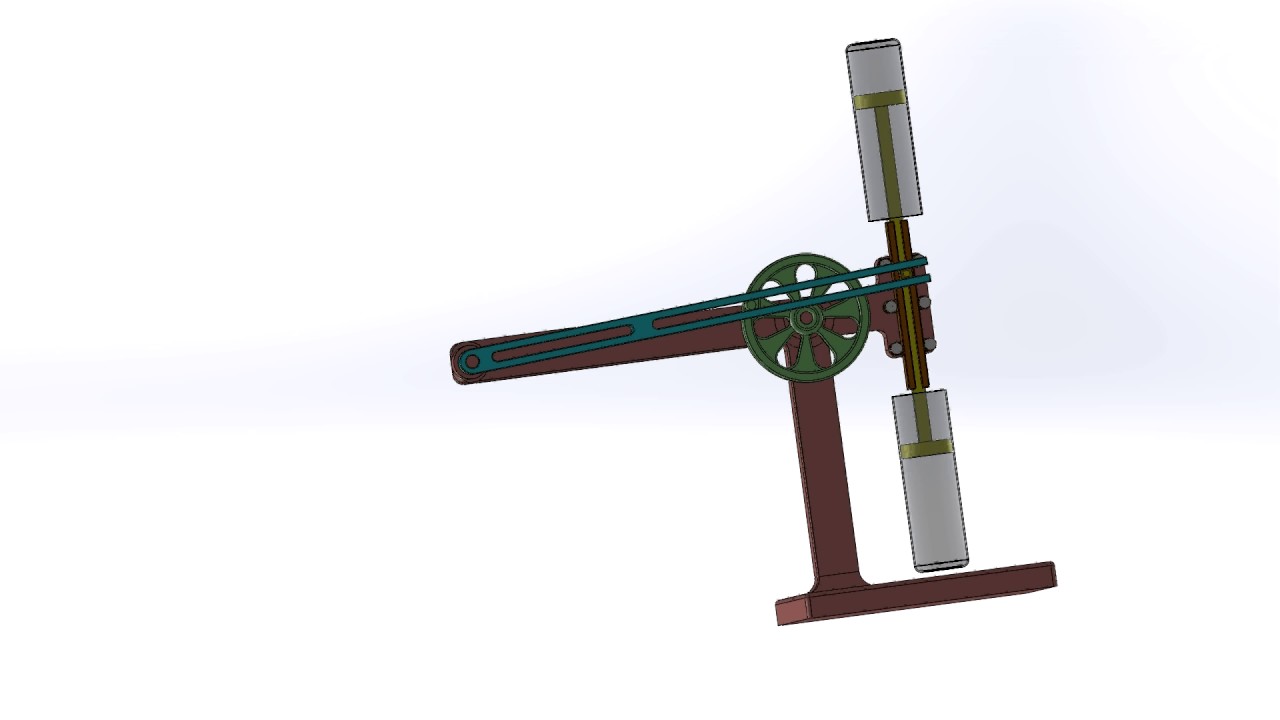 4 Bar quick return mechanism - YouTube