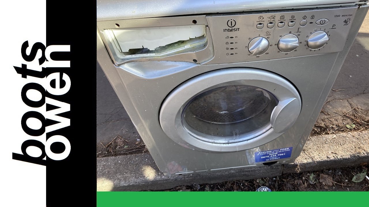 How to drain a washing machine before putting it in your car: Indesit ...