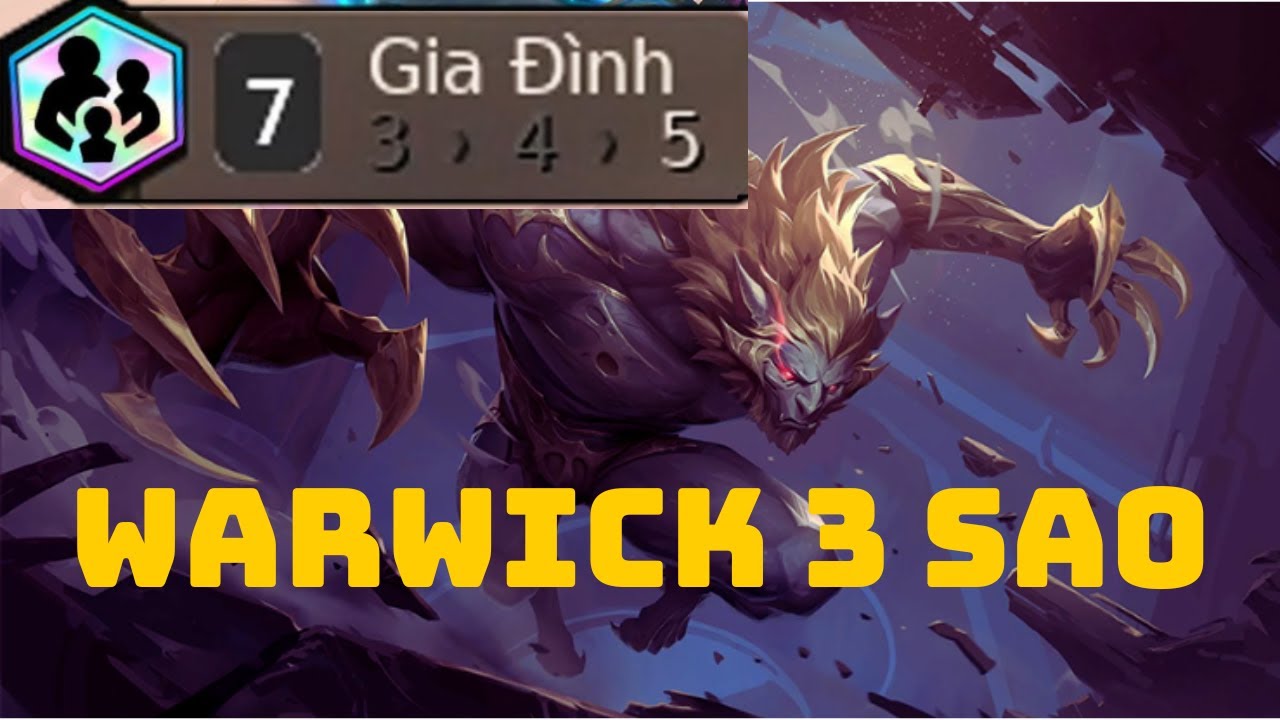 7 Gia Đình kích hoạt mốc ẩn và full dàn 3 sao Warwick, Jinx, Vi S13 TFT ...