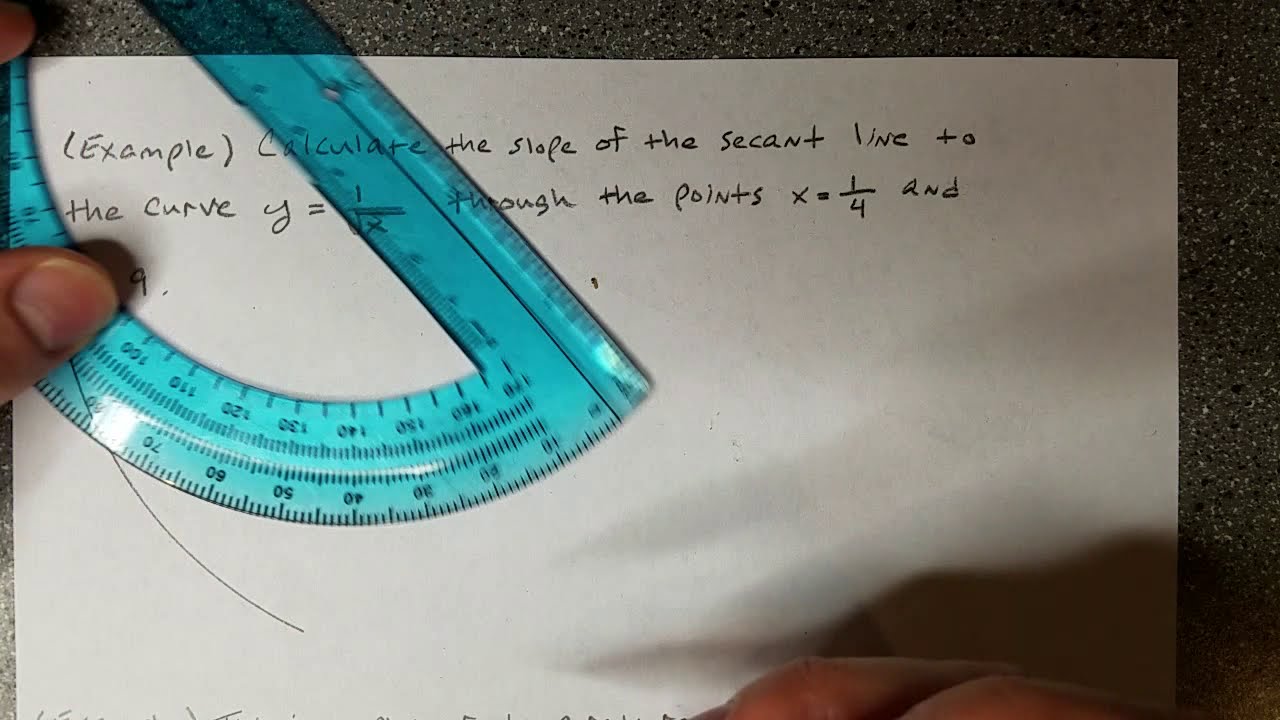 the secant line to a curve - YouTube