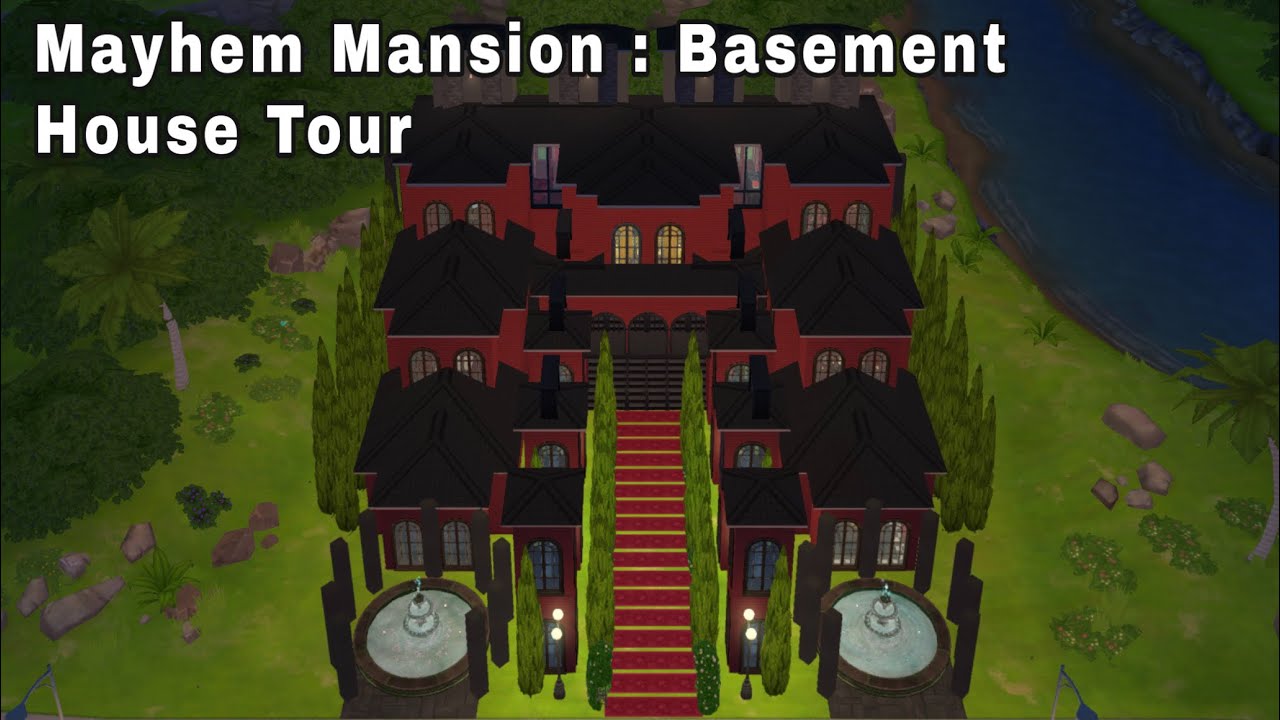 Mayhem Mansion : Basement | House Tour | The Sims Mobile - YouTube