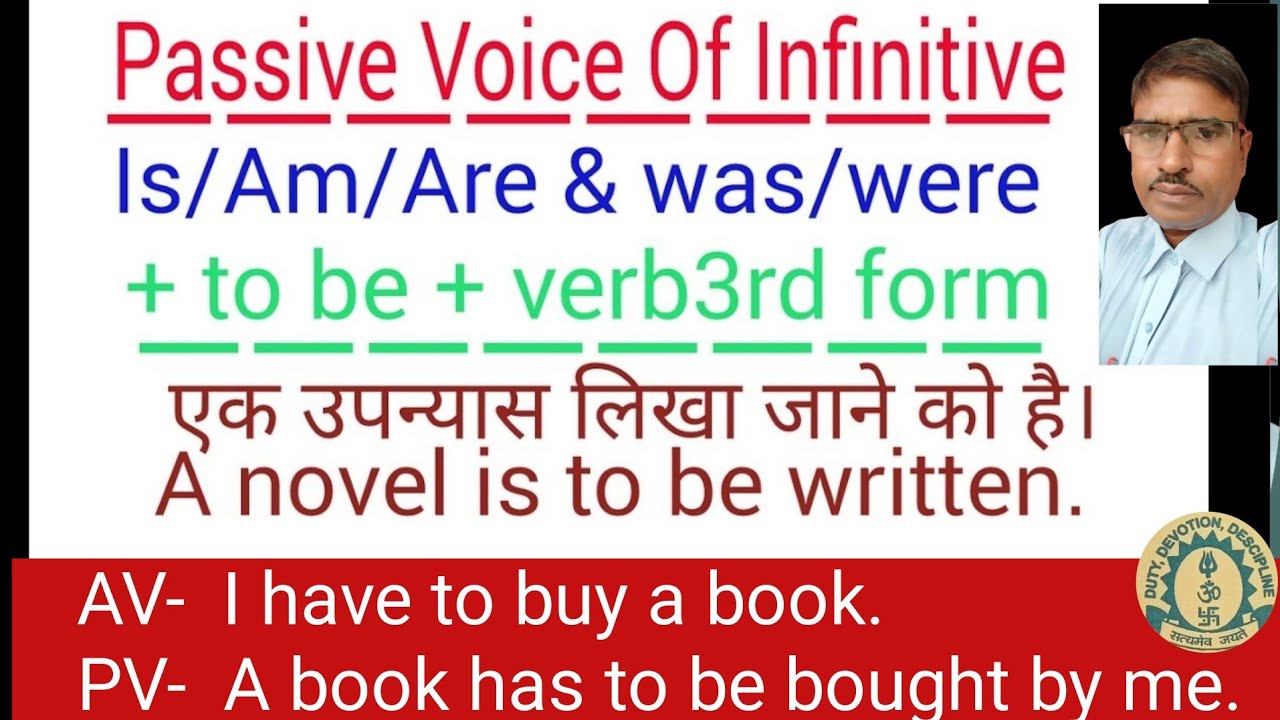 English Grammar | Passive Voice of Infinitive | Structure and examples ...