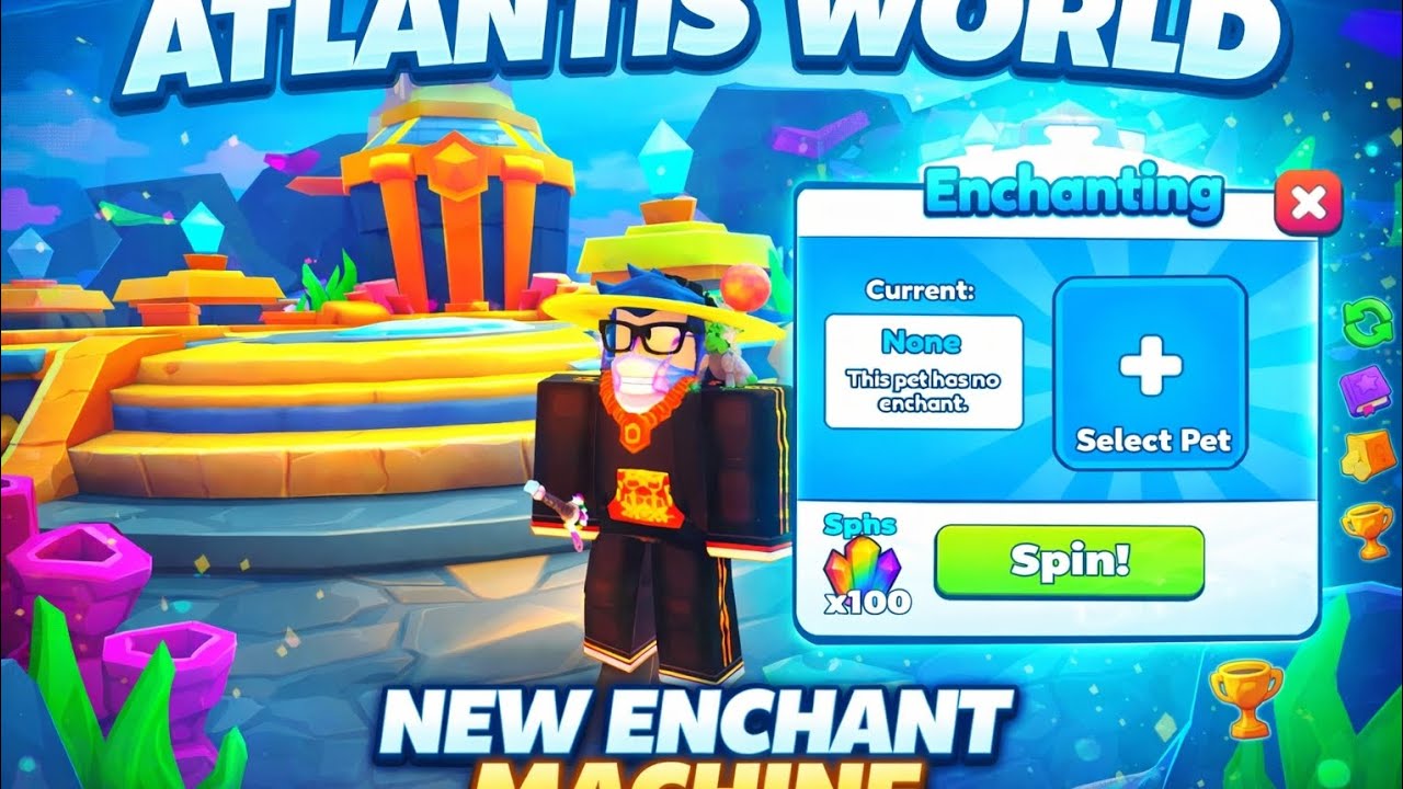 Atlantis Update || New Enchants and Pets Tap Simulator - YouTube