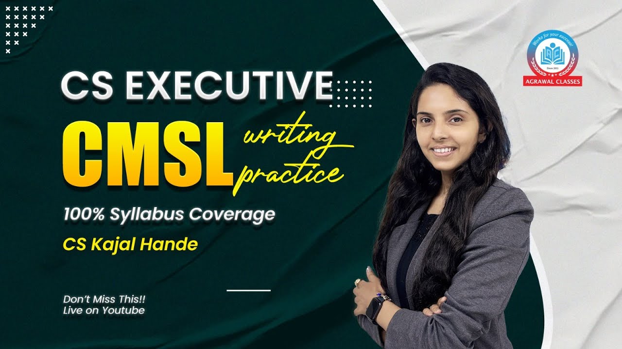CS EXE M2 | CMSL | WRITING PRACTICE- LECTURE 1 | JUN 25 EXAM | BY (AIR ...