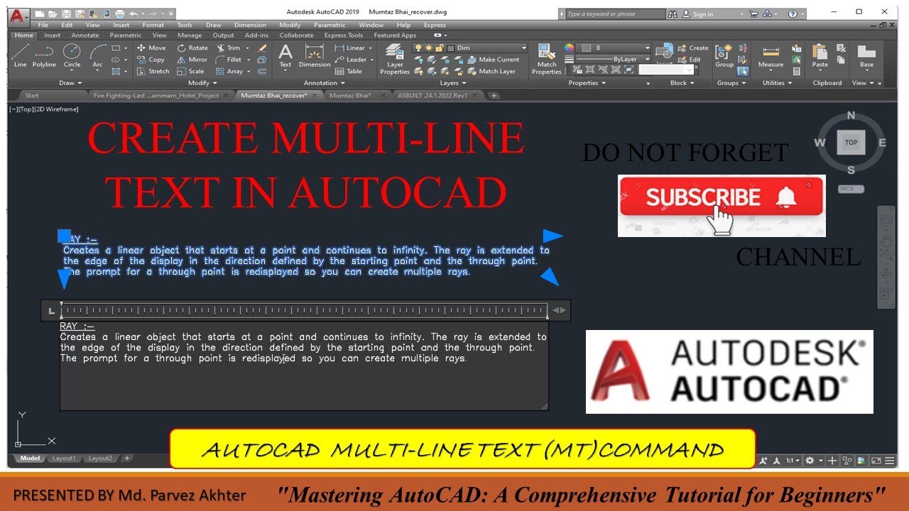 MultiLine Text MultiLine Text In AutoCAD How To Create MultiLine Text MultiLine Text MultiLine Text In AutoCAD How To Create MultiLine Text