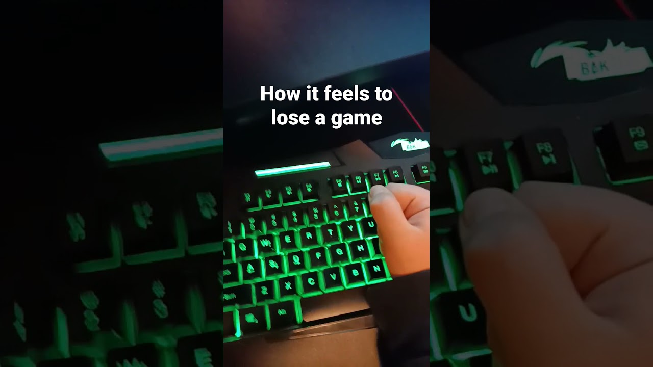 how it feels to lose a game - YouTube