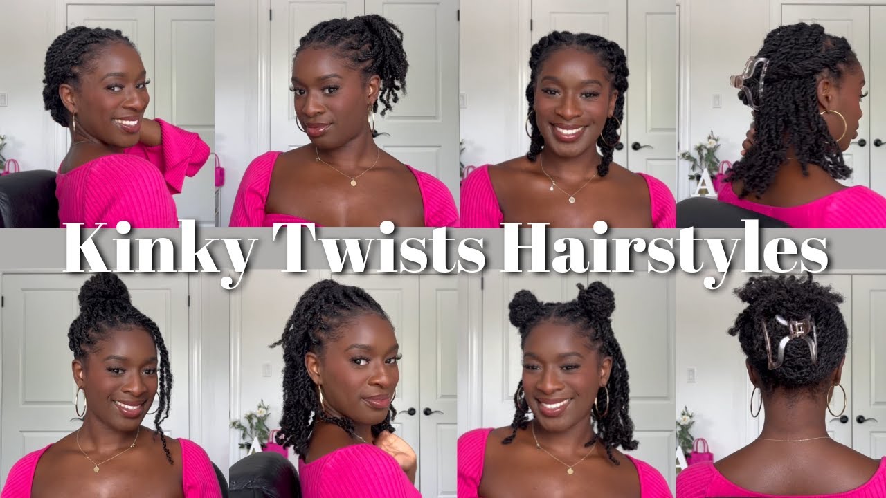 HOW TO: Style Kinky / Spring Twists | 14 QUICK & EASY Hairstyles for ...