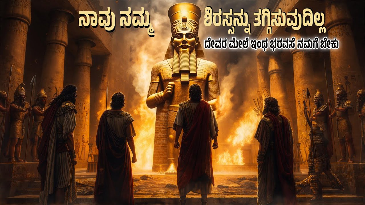 ಶದ್ರಕ್, ಮೇಶಕ್, ಅಬೆದ್ನೆಗೋ ರವರ ಧೈರ್ಯ || The Word of God || Kannada ...