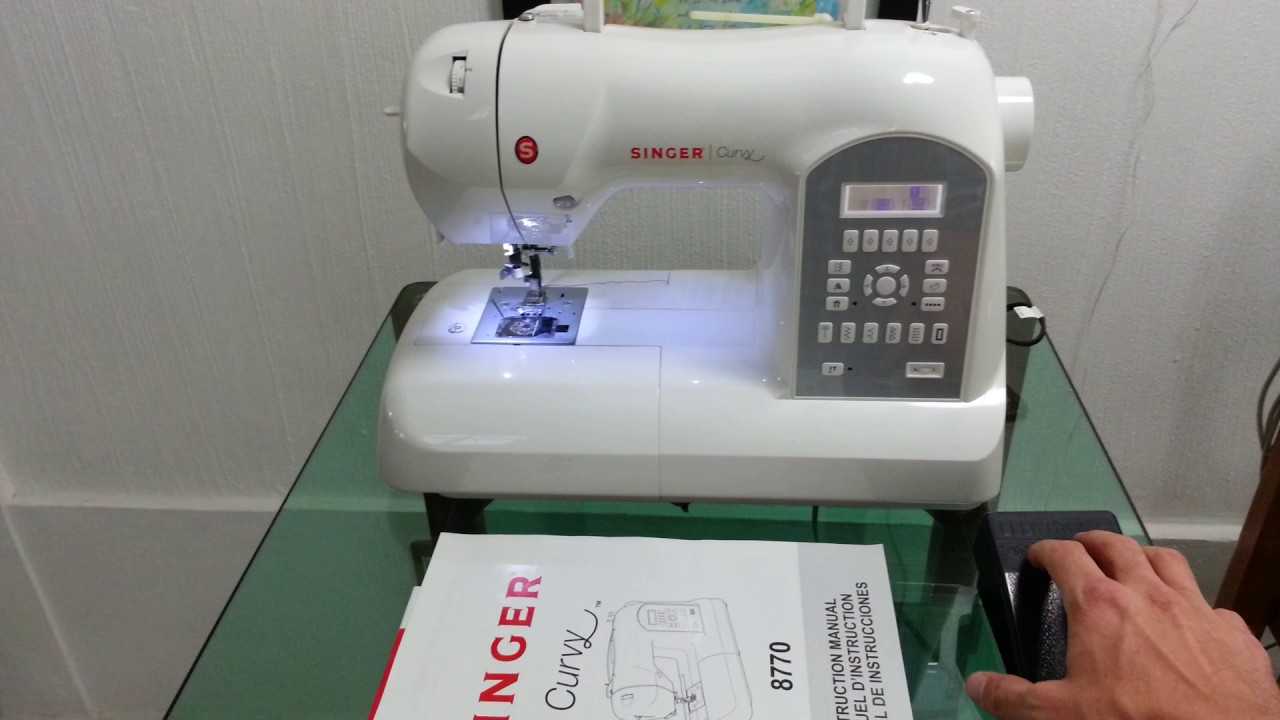 singer curvy 8770 como nueva - YouTube