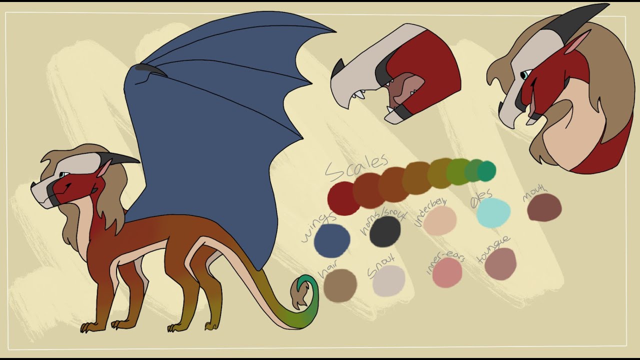 Macaw ref sheet speedpaint - YouTube