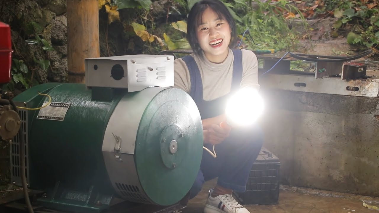 Genius Girl Successfully Repairs Broken Generator - YouTube
