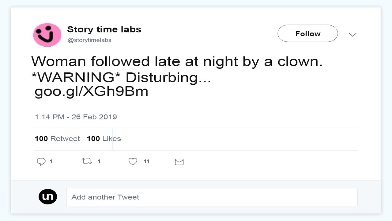 Woman walks home alone at night, gets followed by SCARY evil clown ...