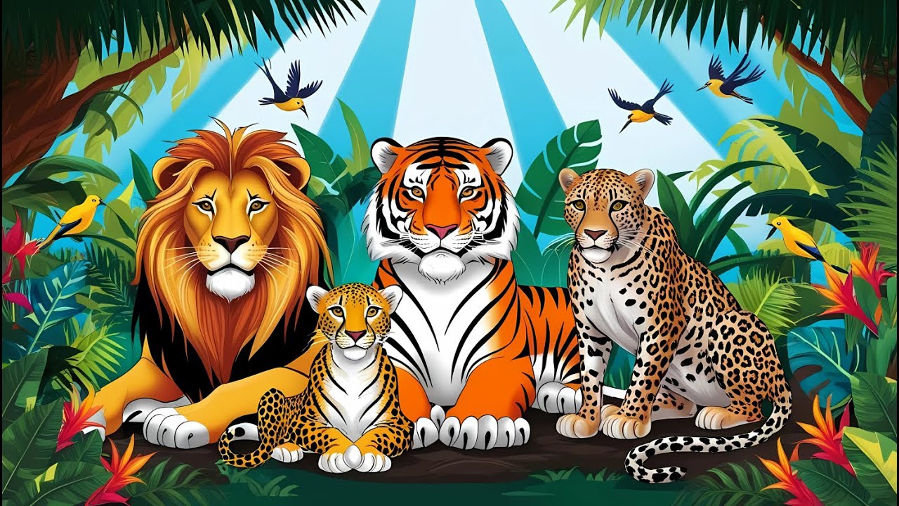 Big Cats Vocabulary | Learn Names and Fun Facts About Big Cats! - YouTube