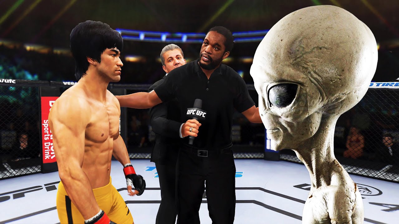 UFC 3 | Bruce Lee vs. Alien UFO (EA Sports UFC 3) - YouTube