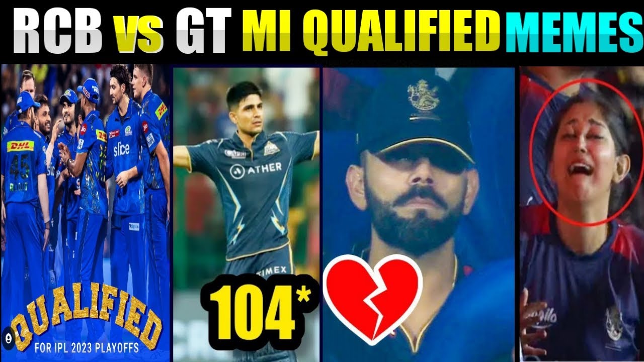 RCB vs GT TROLL HIGHLIGHTS IPL 2023 | RCB ELIMINATED 💔 | MI QUALIFIED 🔥 ...