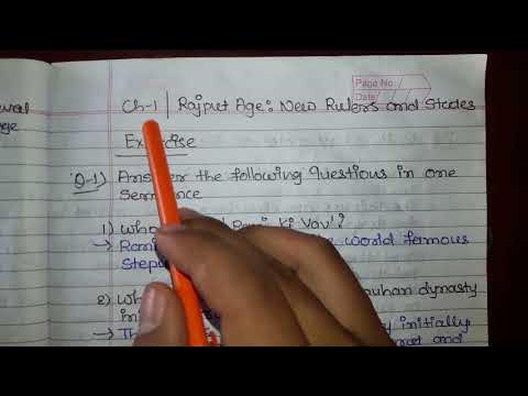 Ch-1 Rajput Age:New Rulers And States (Exercise Part-1) - YouTube