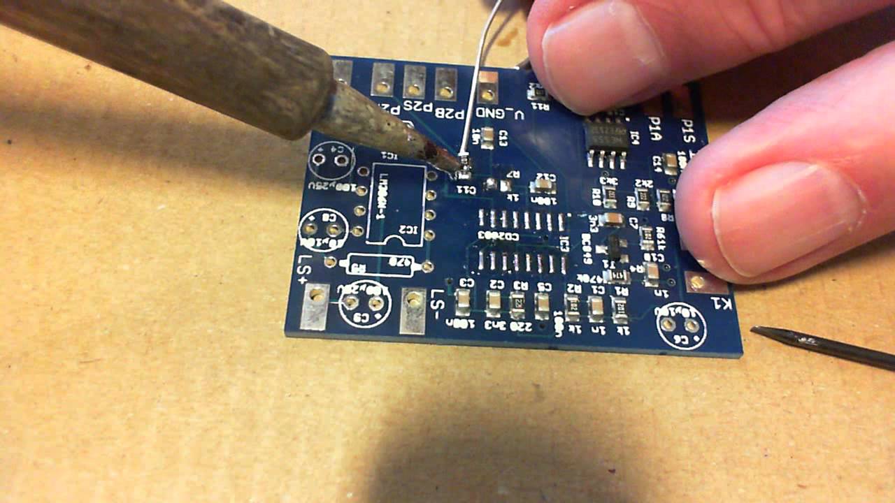 SMD-Lötübungen - YouTube