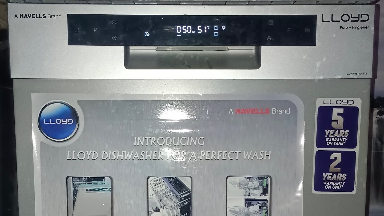 Lloyd 15 place Dishwasher - Detailed Operation - Jeyaananthi Traders ...