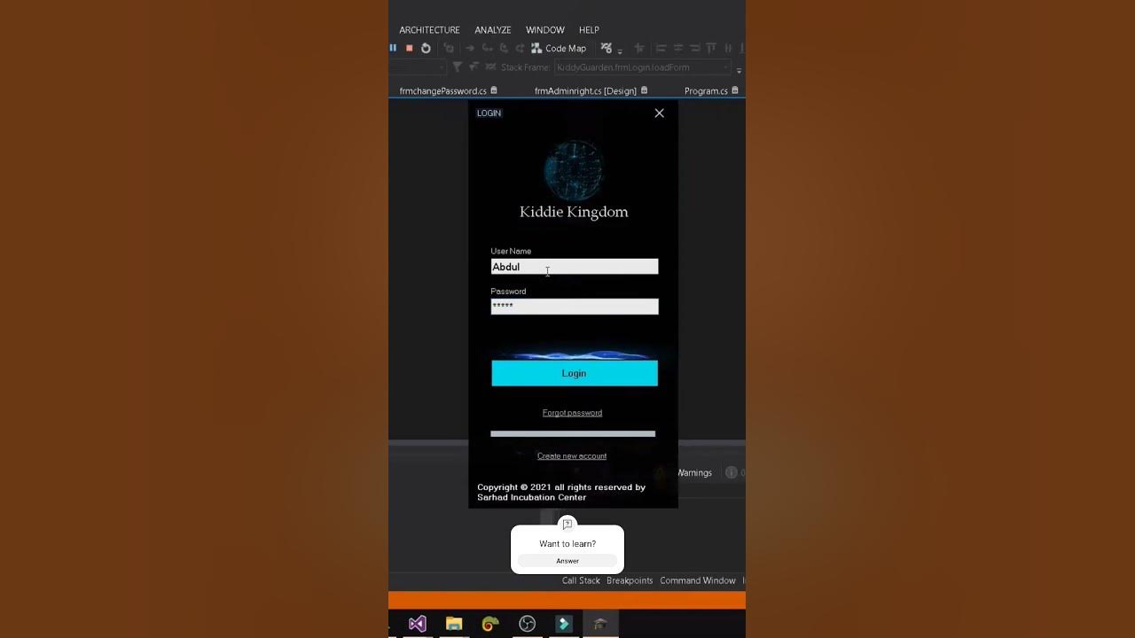 C Animated Login Form Ui Ui Csharp Modernui Loginform Userinterfacedesign Loginformdesign
