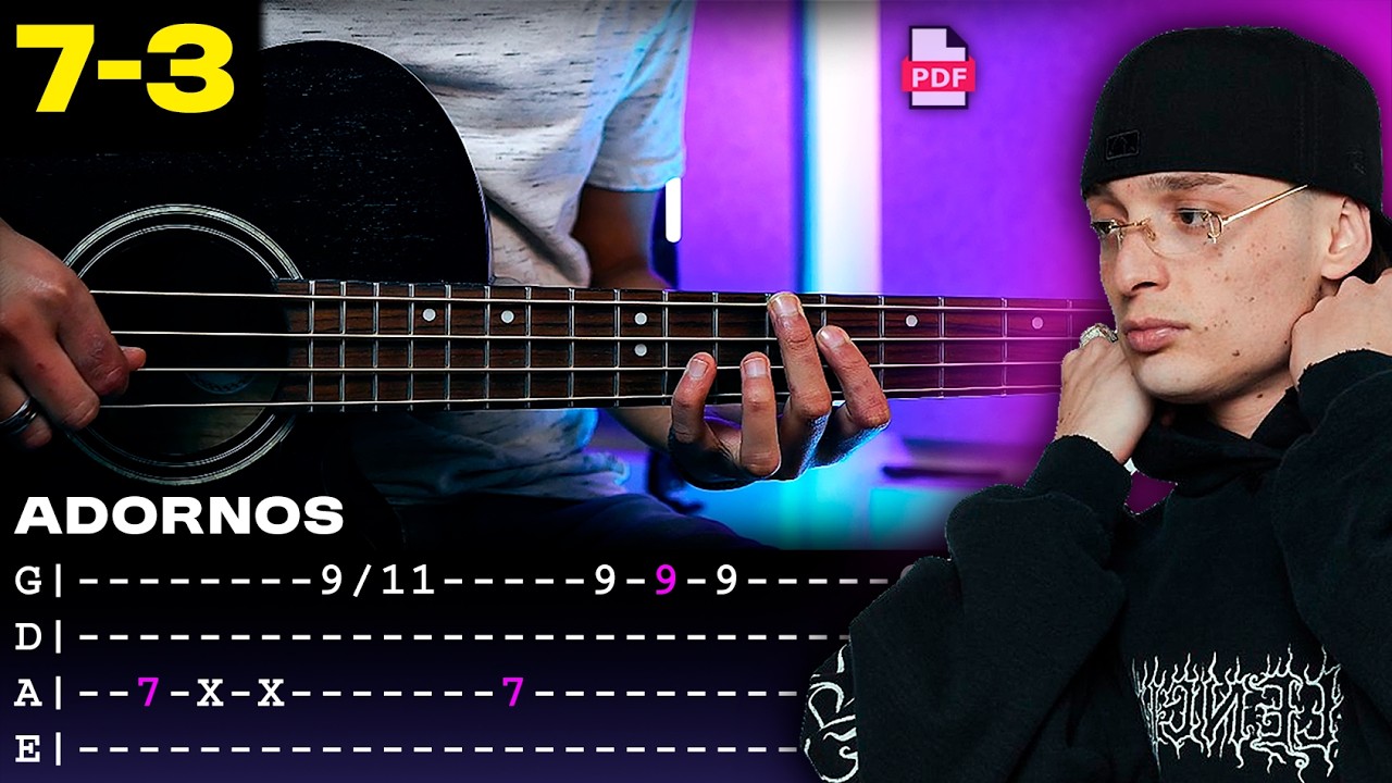 7-3 | Tutorial de Bajoloche | Peso Pluma | Adornos + Triadas - YouTube