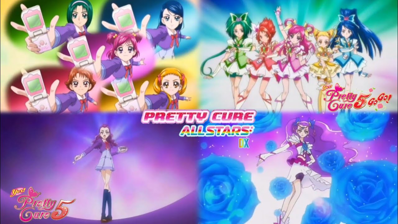 Yes! Pretty Cure 5 and Milky Rose Transformation en Pretty Cure All ...