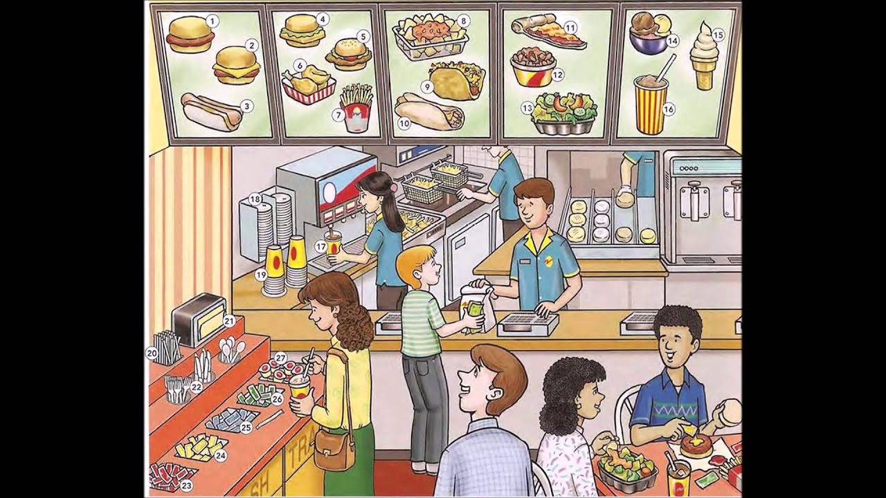 Fast food video English lesson - YouTube
