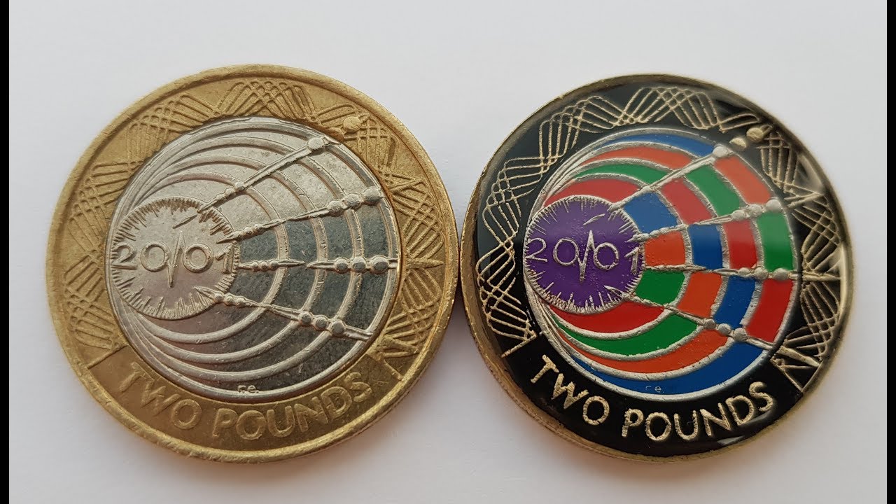 SWAG £2 coin painting with resin - YouTube