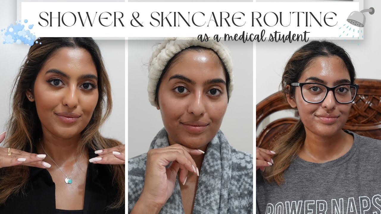Night Time Shower & Skincare Routine as a Medical Student | Relaxing ...