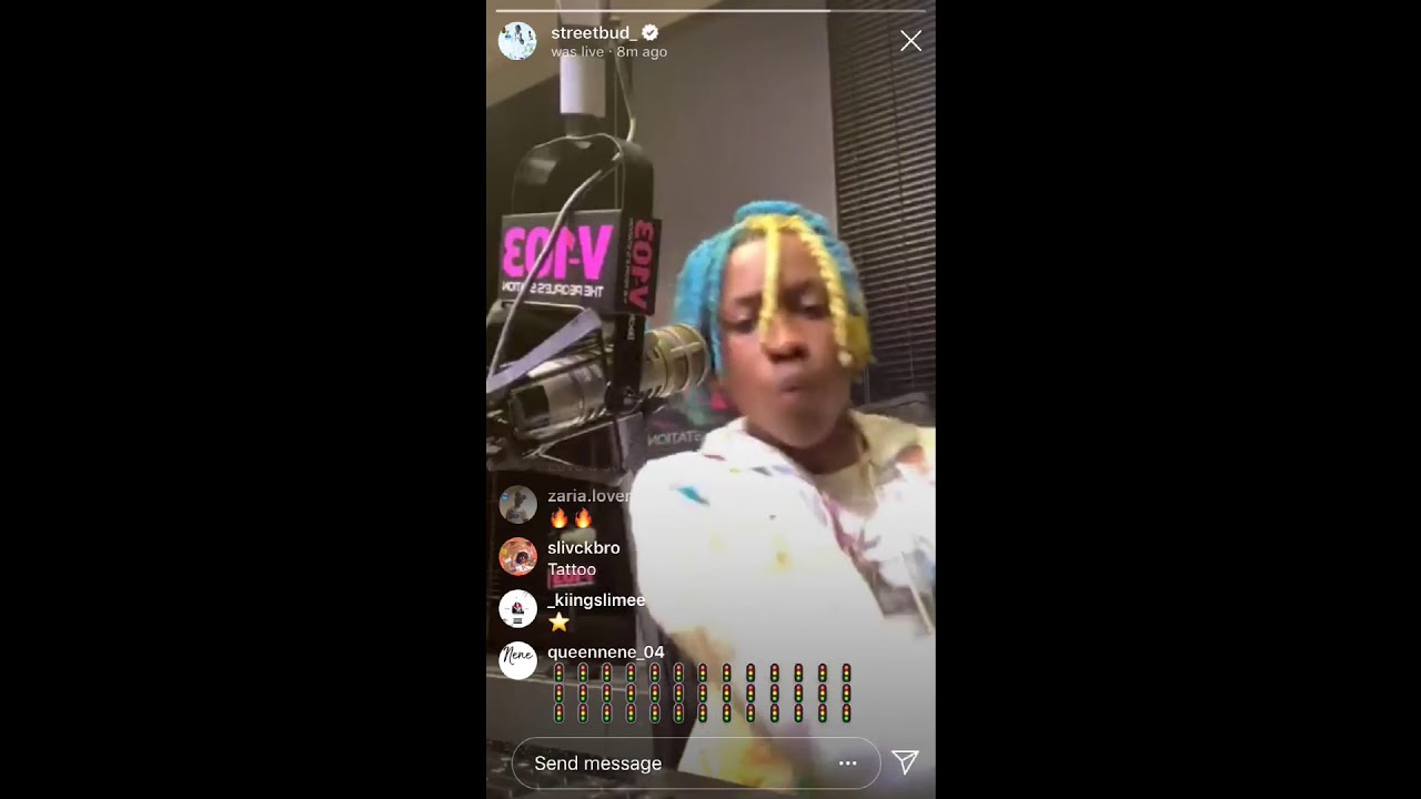 Street Bud turnin' up at V103 on Instagram Live (2/24/2020) - YouTube