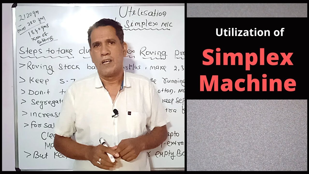 Utilization of Simplex Machine - YouTube