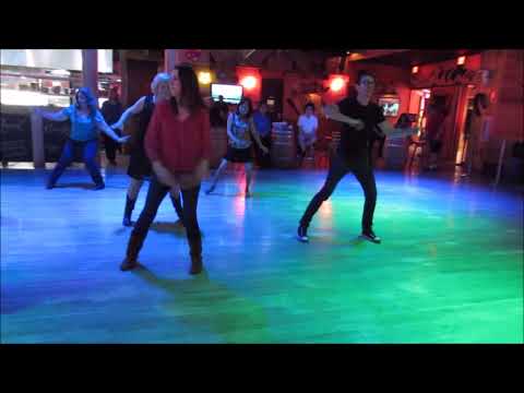 Feb. 20, 2020 Line dancing at Gilley's with our Australian line dance ...