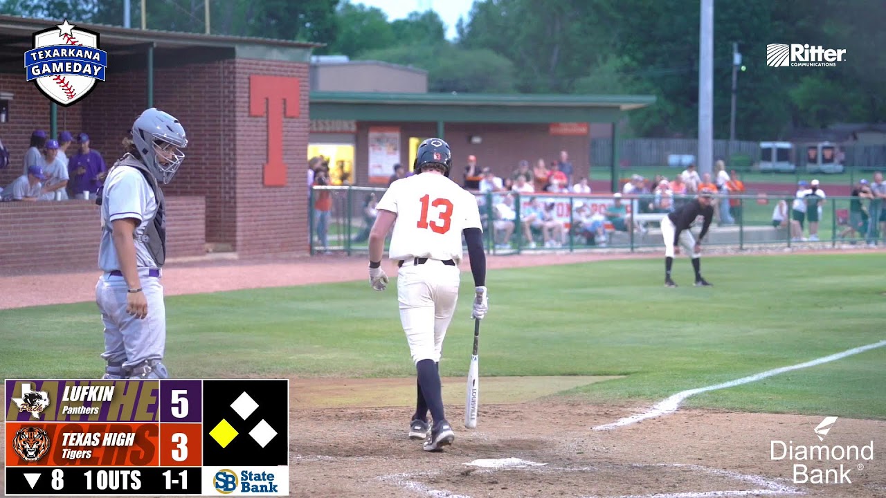 Texas High Tigers vs Lufkin Panthers Baseball LIVE on Texarkana Gameday ...