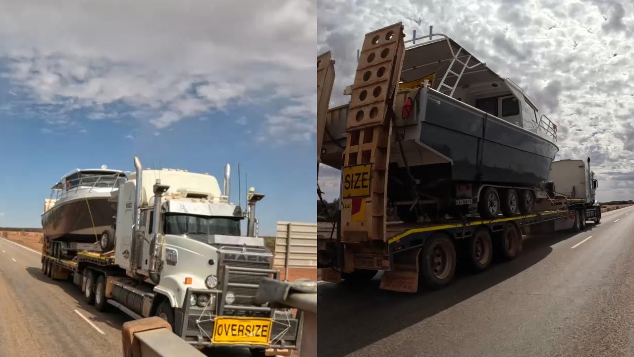 Highway Action: Passing Big Rigs and Roadtrains in the outback. # ...