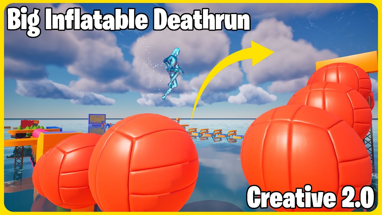 Big Inflatable Deathrun UEFN - YouTube