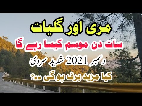 Murree and Galyat seven-day weather forecast predection | galyiat ...