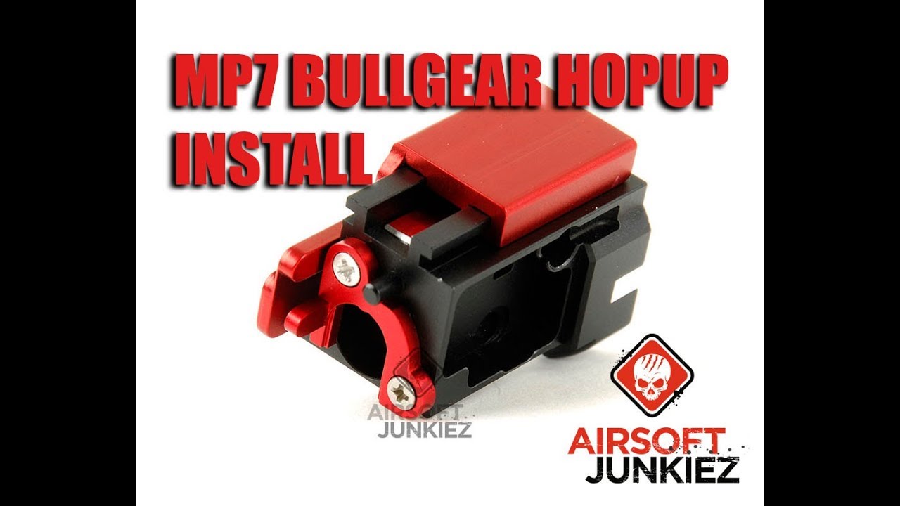 HPA MP7 Bullgear Hop up installation by Airsoftjunkiez - YouTube