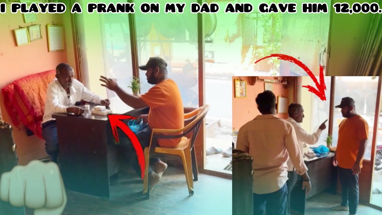 I played a prank on my dad and gave him 12,000. #comedy #prank #daddy # ...