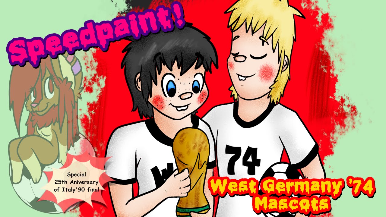.:Speedpaint:. West Germany '74 mascots-Tip und Tap - YouTube