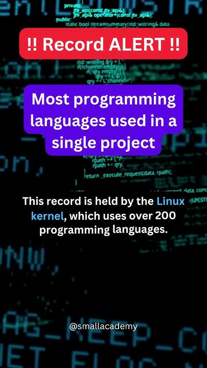 Most Programming language use in a project ? - YouTube